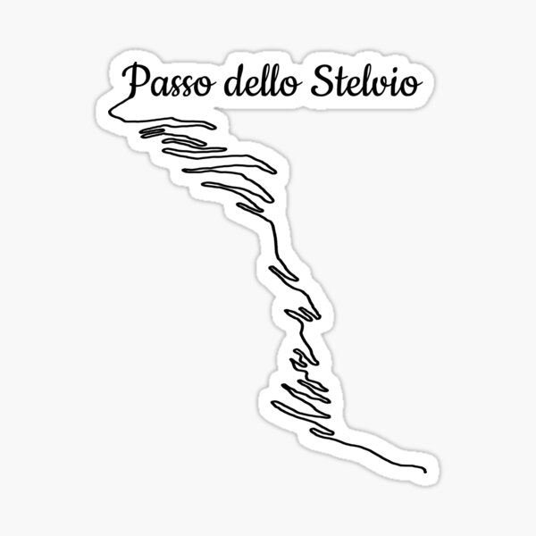 Sticker: Passo Stelvio | Redbubble