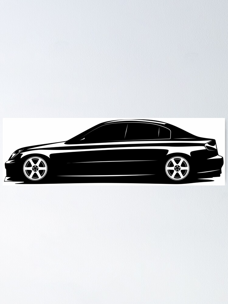 "Low G35 Sedan" Poster by l13psna | Redbubble