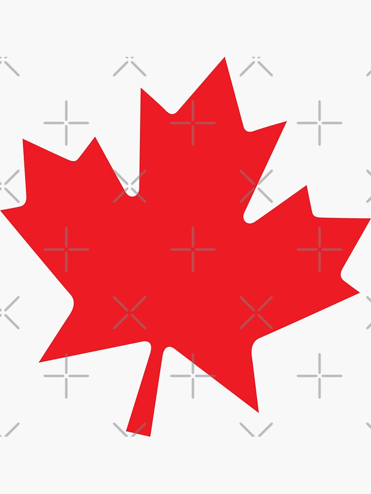 "Canadian Maple Leaf" Sticker by CraftyCatz | Redbubble
