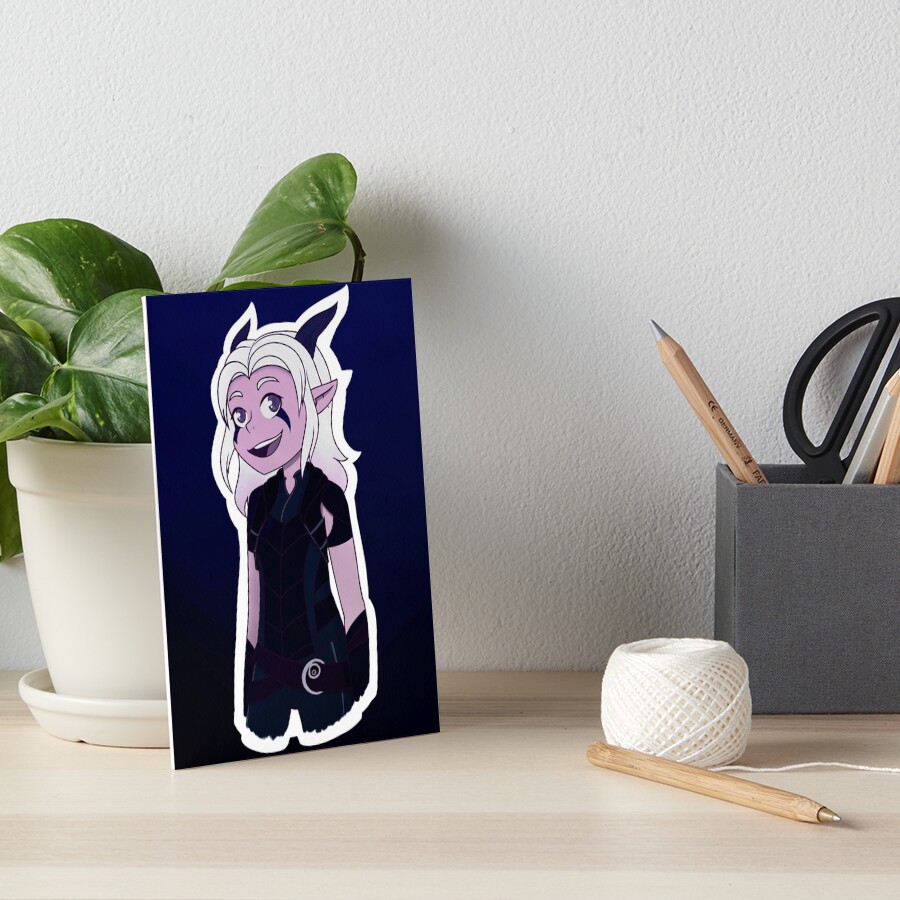 "Rayla the Moonshadow elf" Art Board Print by NanoCupcakes | Redbubble