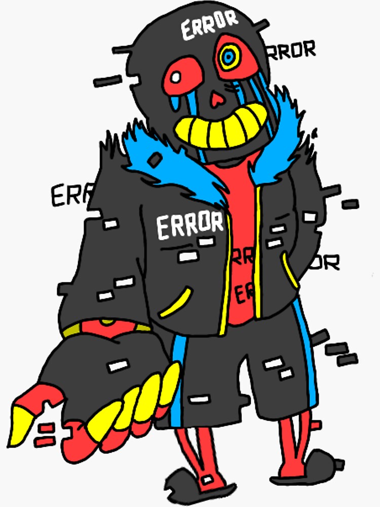 "Error Sans" Sticker for Sale by JustRandomTalk | Redbubble