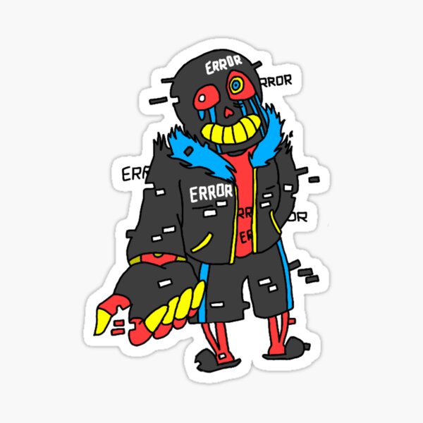 "Error Sans" Sticker for Sale by JustRandomTalk | Redbubble