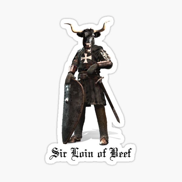 "Sir Loin" Sticker by nikolaimelnik | Redbubble