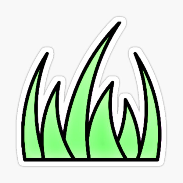 "Green Grass " Sticker for Sale by Alemway | Redbubble