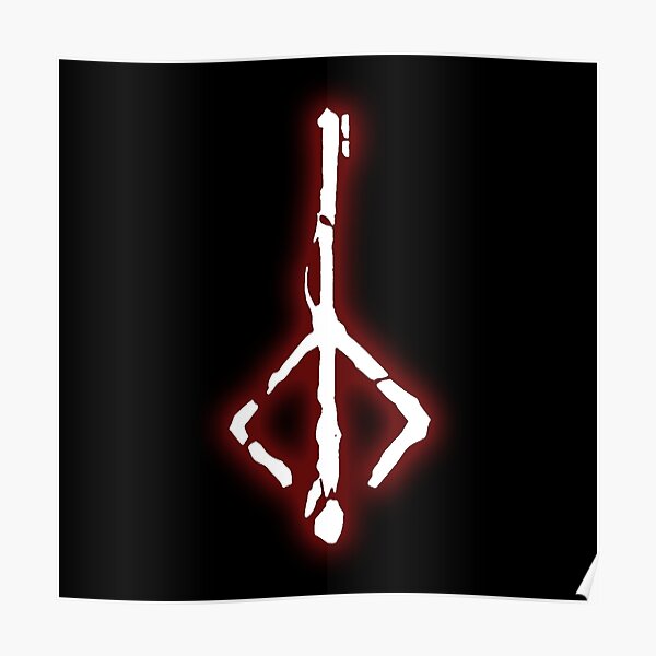 "Hunter's Mark - Bloodborne - Red Variant" Poster for Sale by ...