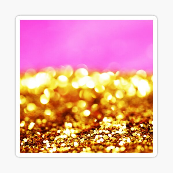 "Pink Gold" Sticker by GuyBlank | Redbubble