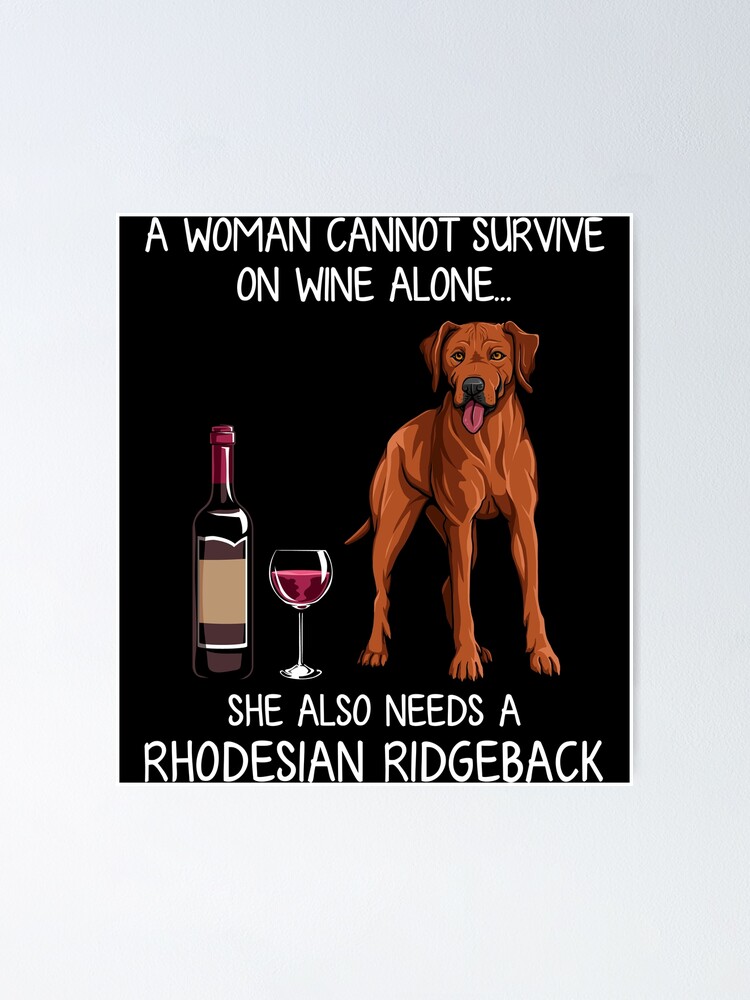 Kitchen & Dining Present For Dog Lovers Joke Rhodesian Ridgeback Dog ...