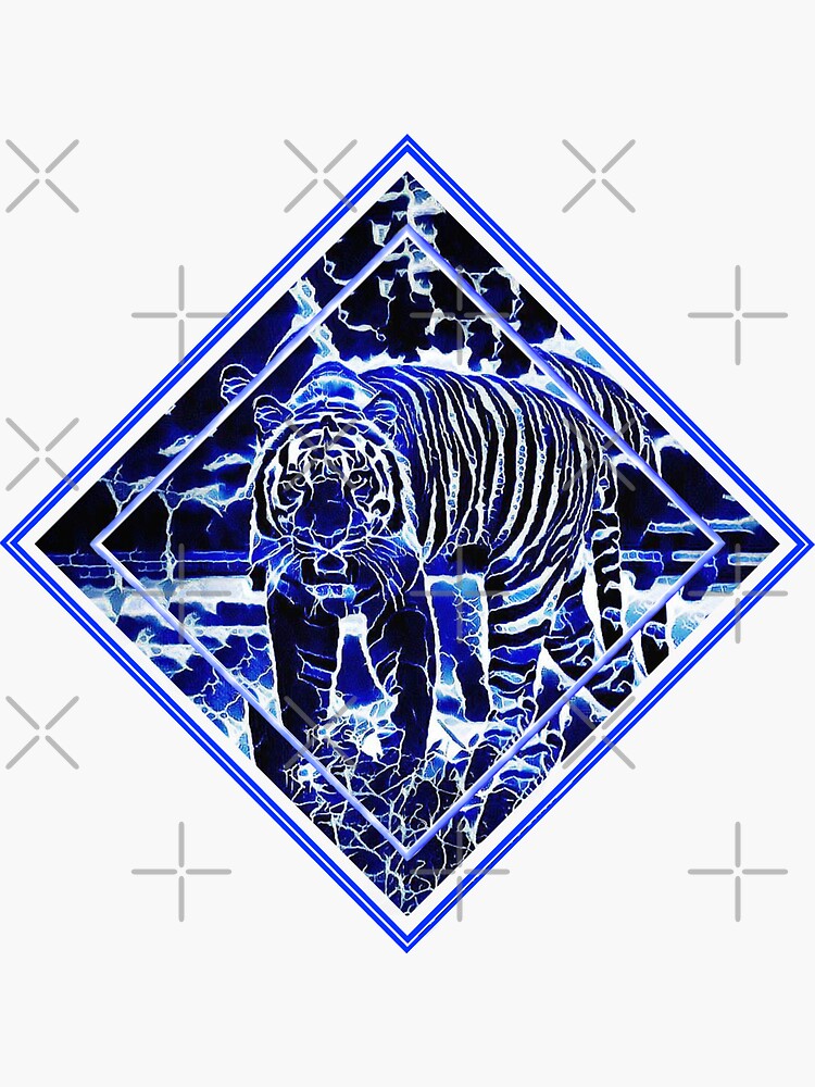 "Electric Tiger" Sticker by Duftisally | Redbubble