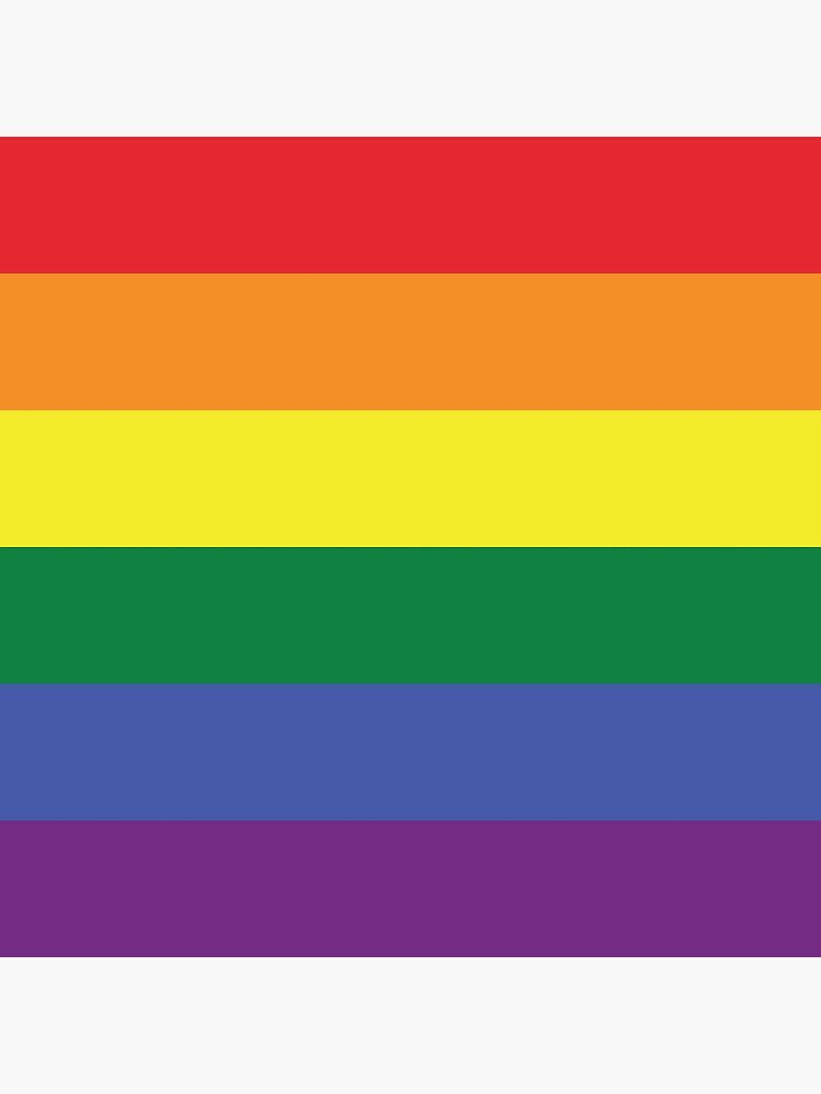 "LGBTQIA+ Community Minimal Square Pride Flag" Photographic Print by ...
