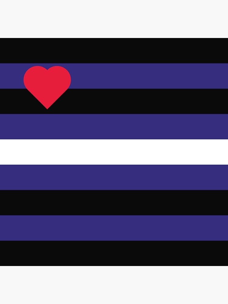"Leather Community Minimal Square Pride Flag with Heart" Sticker by ...