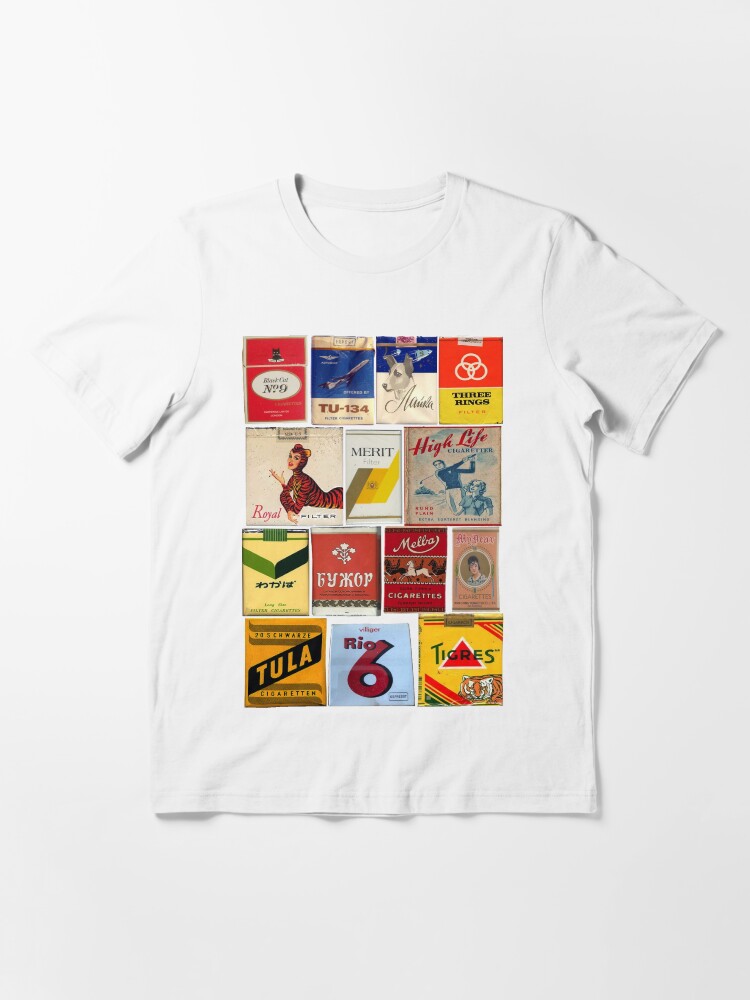 "Cigarette packets " T-shirt for Sale by Murray-Mint | Redbubble ...