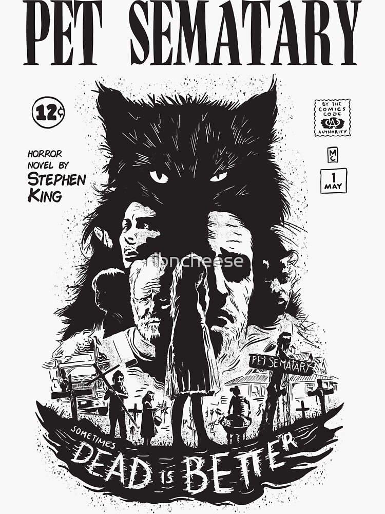 "Pet Sematary" Sticker for Sale by ribncheese | Redbubble