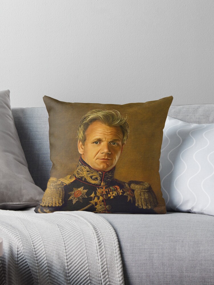 "Gordon Ramsay - replaceface" Pillow for Sale by replaceface | Redbubble