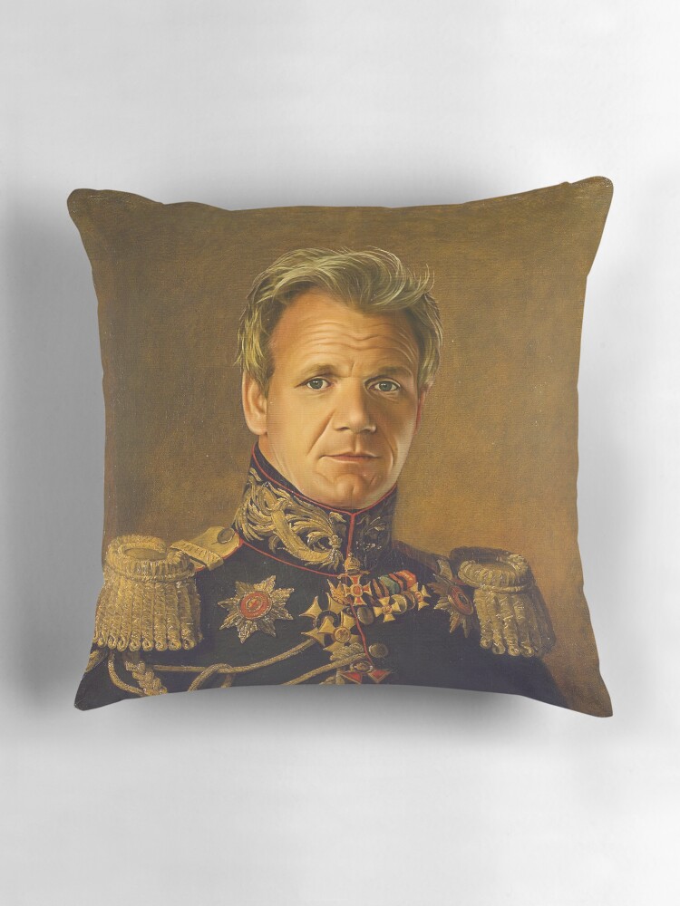 "Gordon Ramsay - replaceface" Pillow for Sale by replaceface | Redbubble