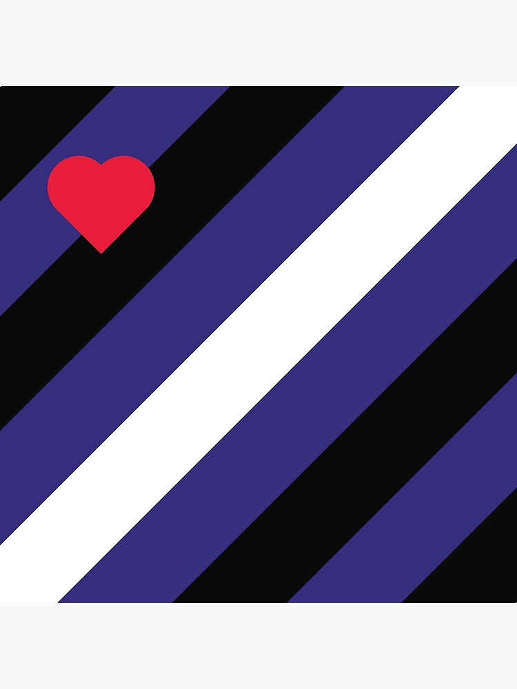 "Leather Community Minimal Diagonal Square Pride Flag With Heart" Art ...