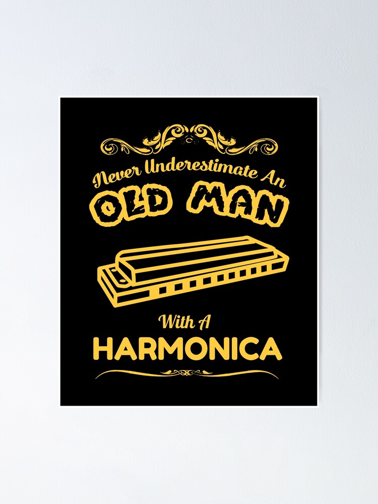 "Mundharmonika Geschenk für Harmonika Musikanten" Poster von alwe ...