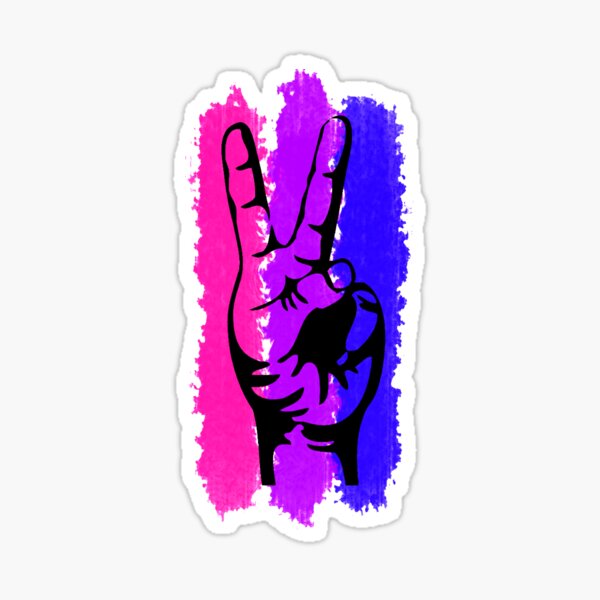 "Bisexual Pride Peace " Sticker by markreeves3 | Redbubble