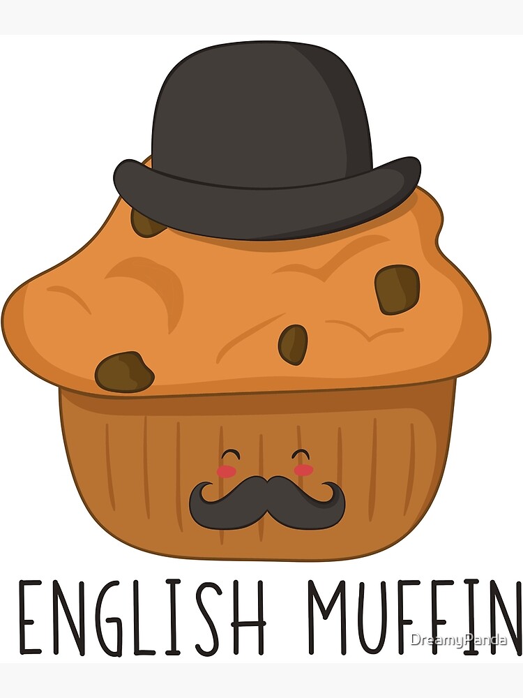 English Muffin Funny Muffin Bowler Hat Breakfast Gift Premium Matte ...