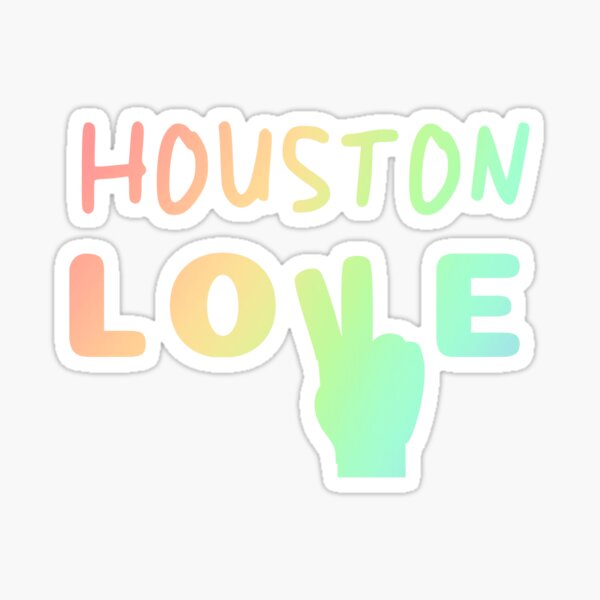 "Gay Pride Houston Love design | Parade Houston TX LGBTQ" Sticker for ...