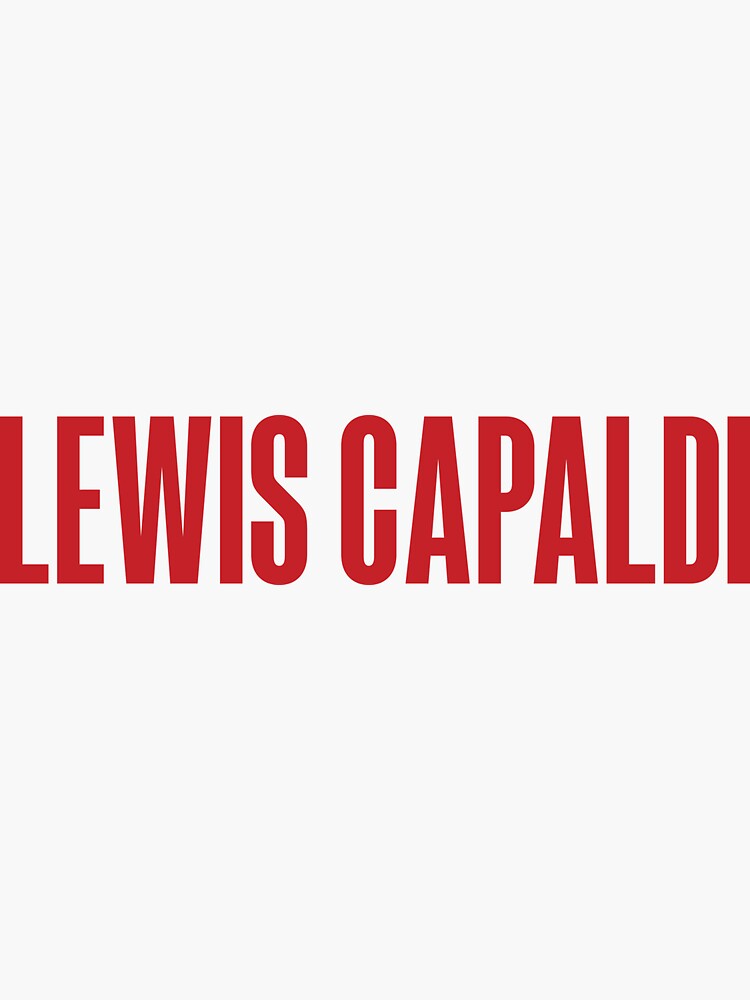 "Lewis Capaldi" Sticker for Sale by kmlivingstone | Redbubble