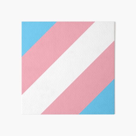 "Transgender Community Minimal Diagonal Square Pride Flag" Art Board ...
