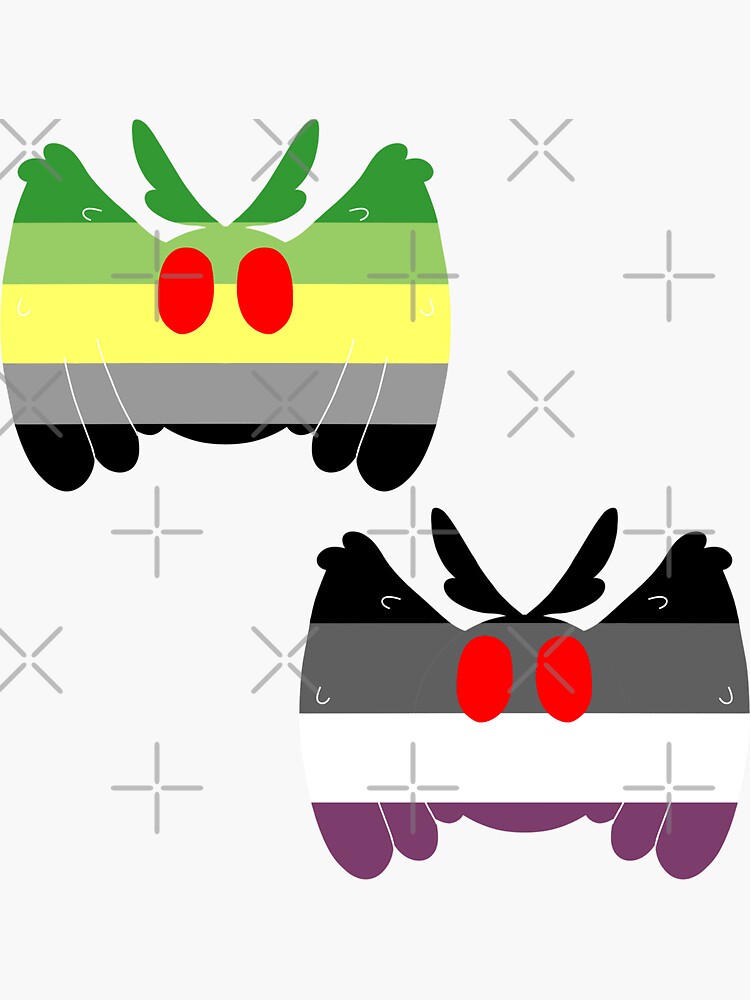 "aro ace sticker set!" Sticker by LoonNewton | Redbubble