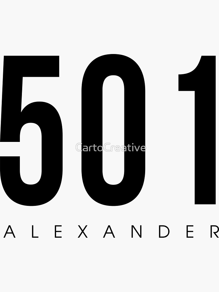 "Alexander, AR - 501 Area Code" Sticker for Sale by CartoCreative ...