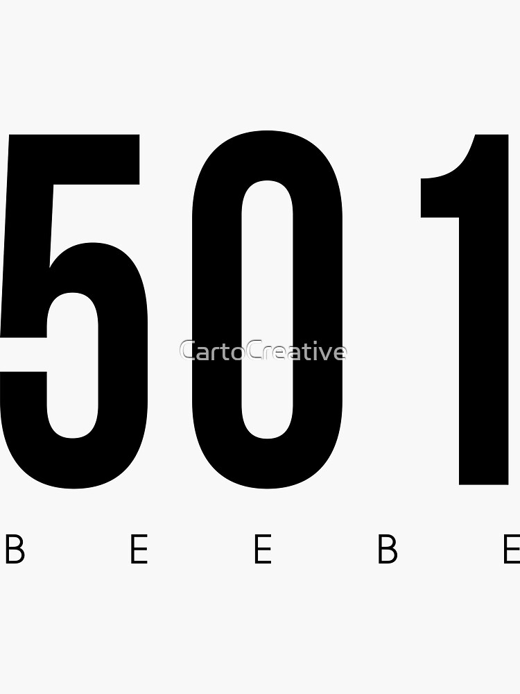 "Beebe, AR - 501 Area Code" Sticker for Sale by CartoCreative | Redbubble