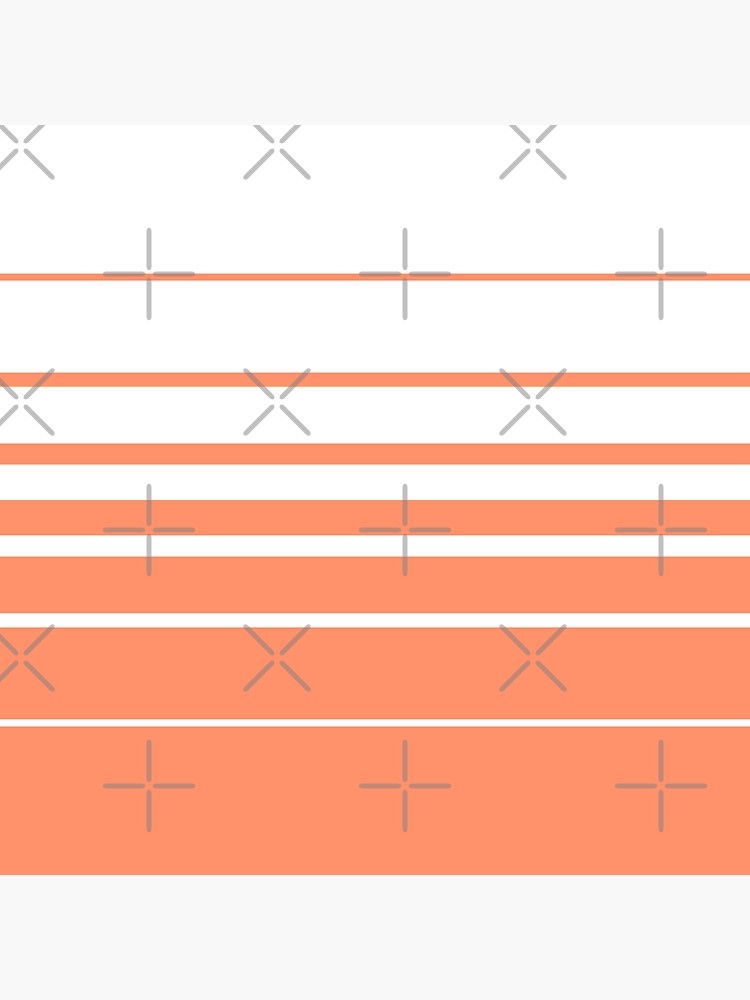 "Coral Ombre Fibonacci stripes" Sticker for Sale by ImageNugget | Redbubble