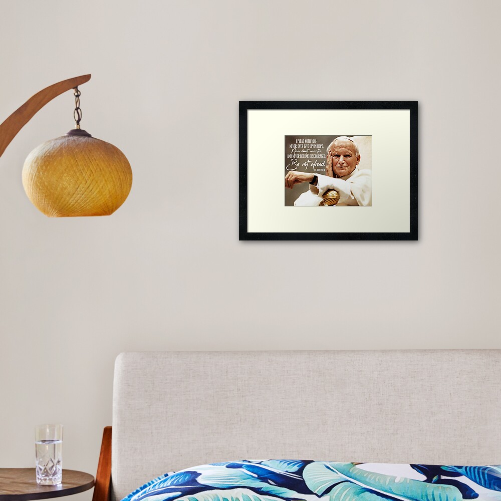 "St. John Paul II - "Be Not Afraid."" Sticker for Sale by 30Pieces ...