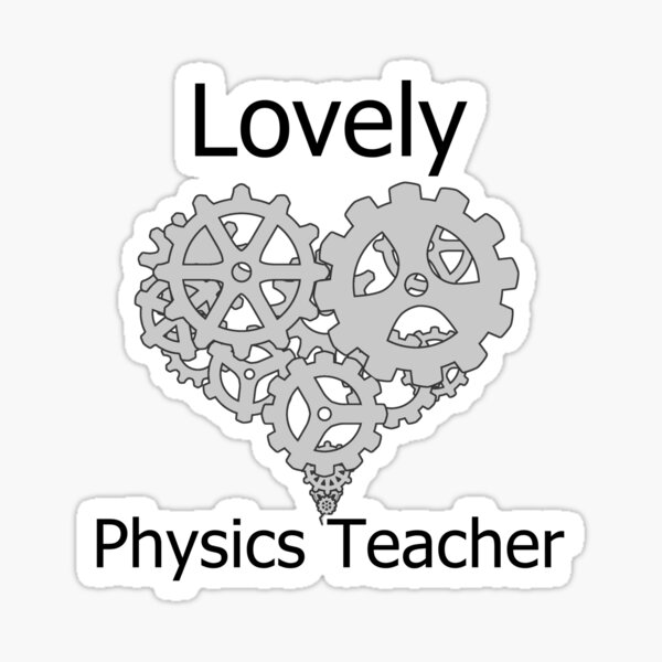 "Lovely Female Physics Teacher" Sticker by Sina-mon | Redbubble