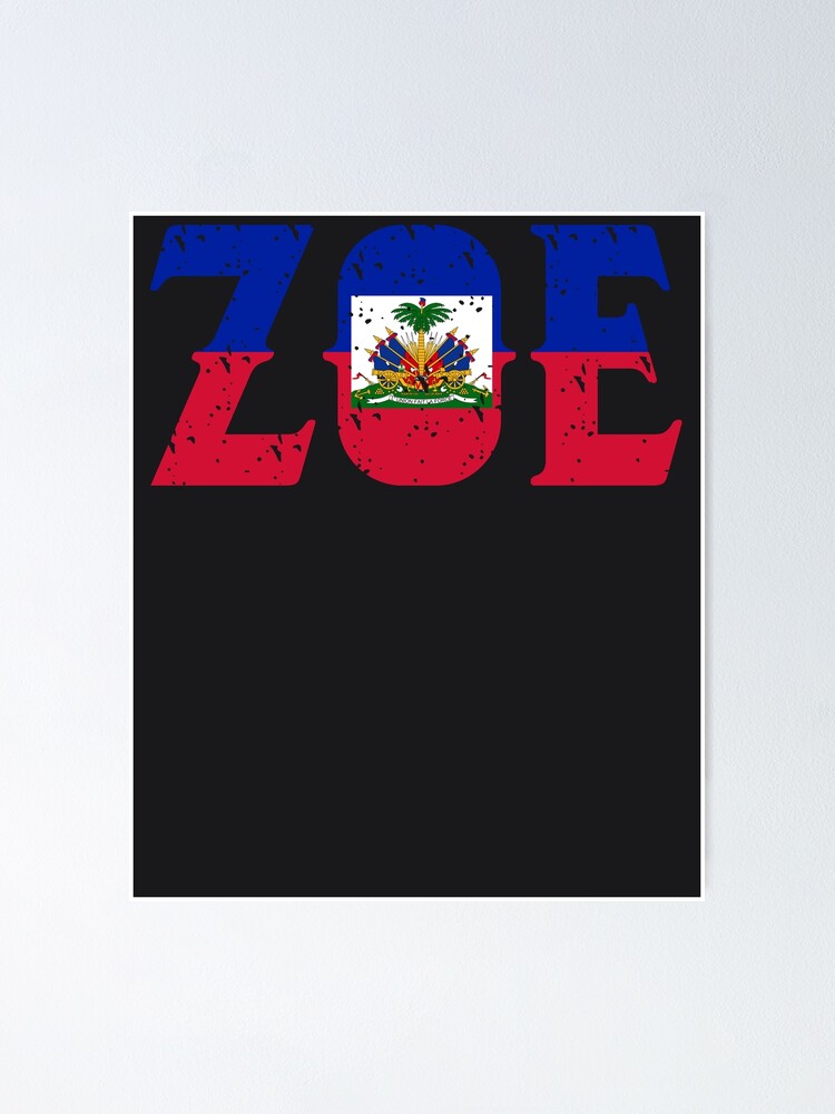 "Zoe Art | Cute Haiti Honored Flag Day Design Gift" Poster for Sale by ...