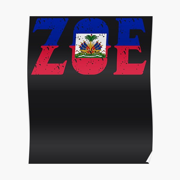 "Zoe Art | Cute Haiti Honored Flag Day Design Gift" Poster for Sale by ...