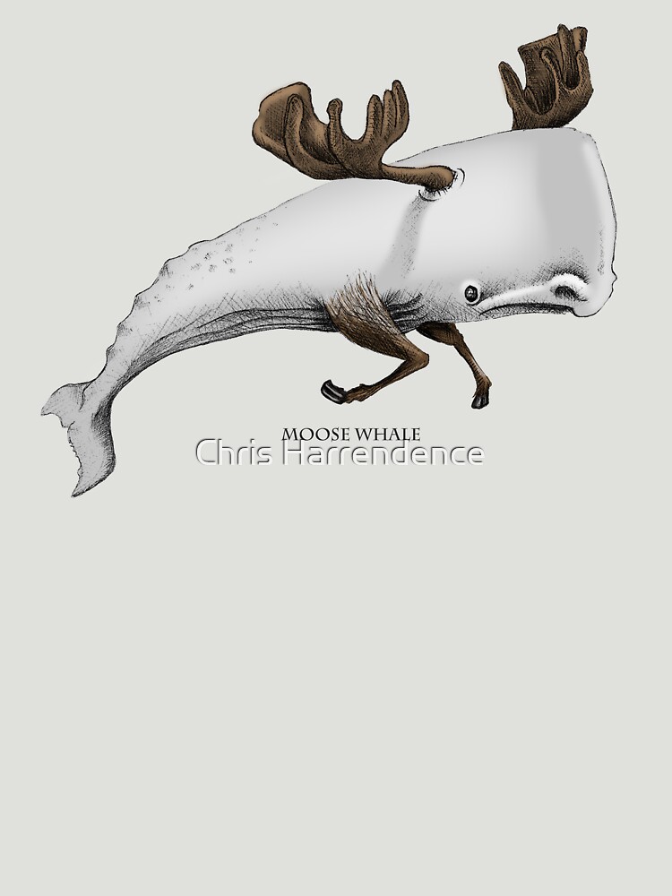 "Moose Whale" T-shirt for Sale by CJHarrendence | Redbubble | antlers t ...