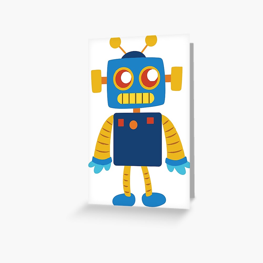 "Colorful Robot" Greeting Card by Pixar23 | Redbubble
