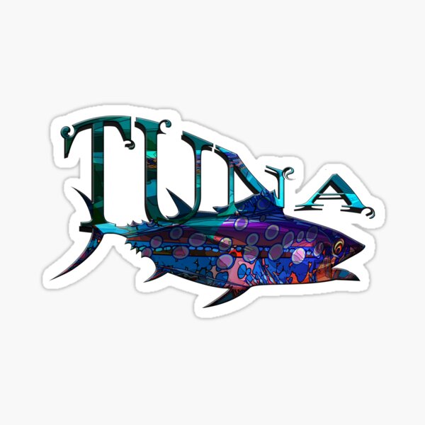 "Color of Tuna" Sticker for Sale by MikaelJenei | Redbubble