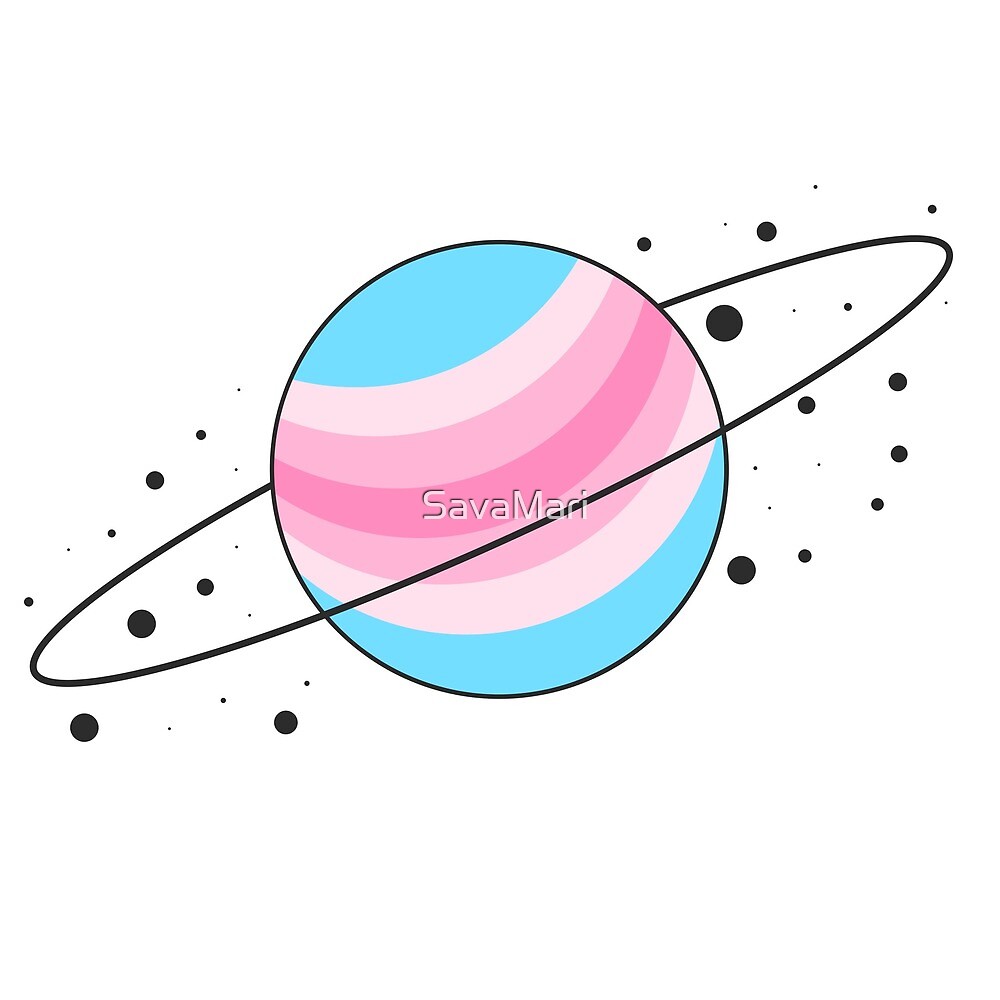 "Transfeminine Pride Planet" by SavaMari | Redbubble