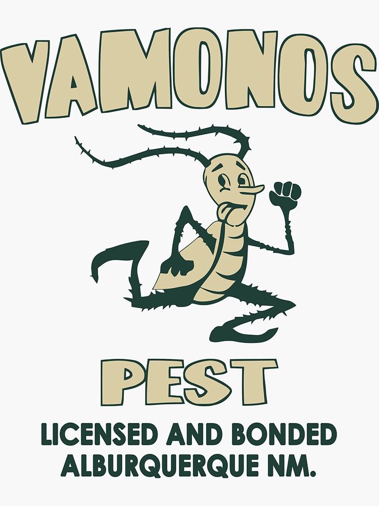 "Vamonos Pest" Sticker for Sale by Texterns | Redbubble