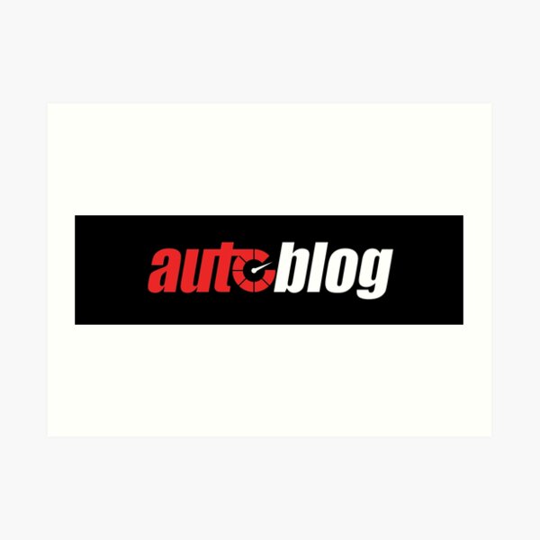 "Autoblog Logo Inverted" Art Print by Autoblog | Redbubble