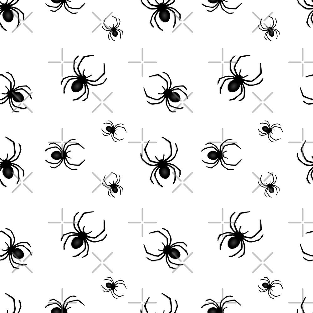 "Black Spiders Pattern" by mrhighsky | Redbubble