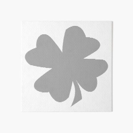 "Four-leaf clover ASCII" Art Board Print for Sale by A-Nita | Redbubble