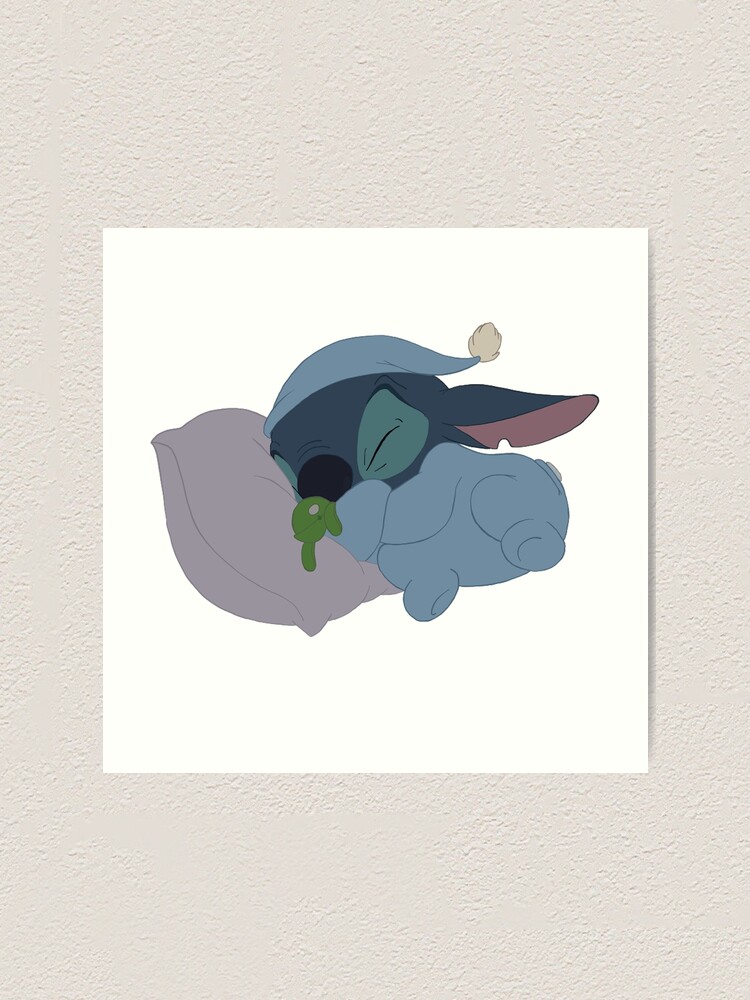 "Stitch Sleeping" Art Print for Sale by MSMOLLYBRUTON | Redbubble