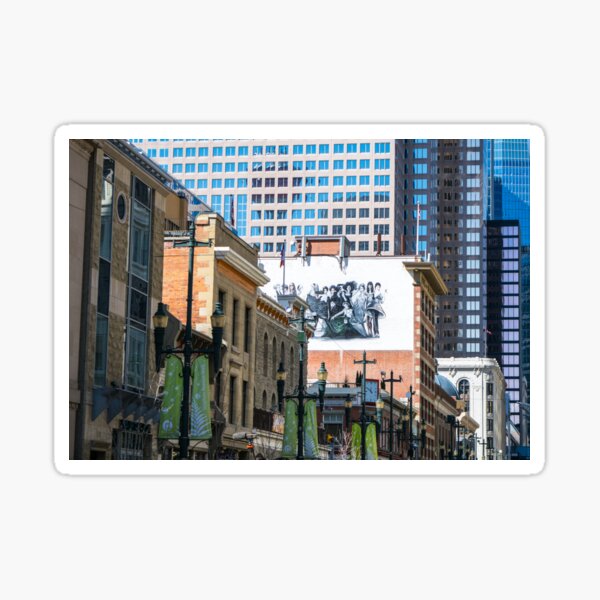 "Downtown images." Sticker for Sale by CanadianWild418 | Redbubble