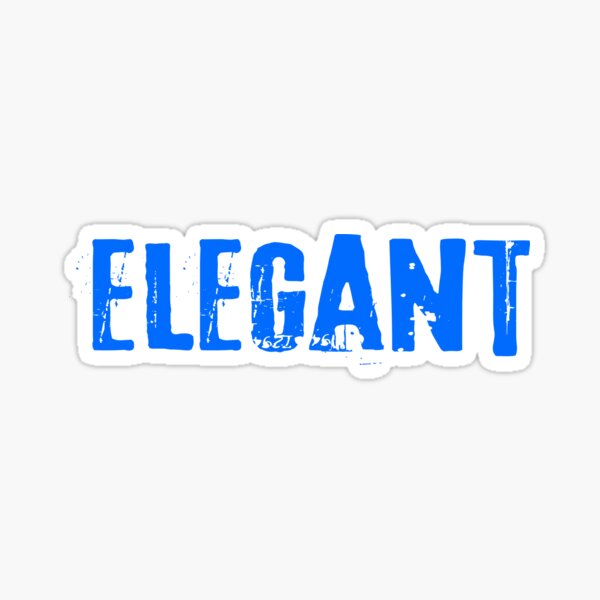 "Elegant " Sticker for Sale by sunilbelidon | Redbubble