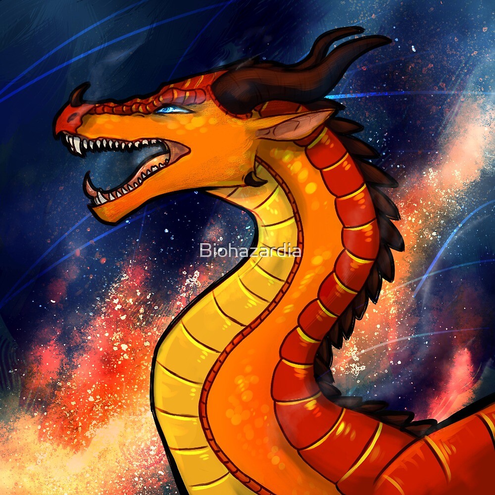 "Wings of Fire - Peril in the Fire and Flames" by Biohazardia | Redbubble