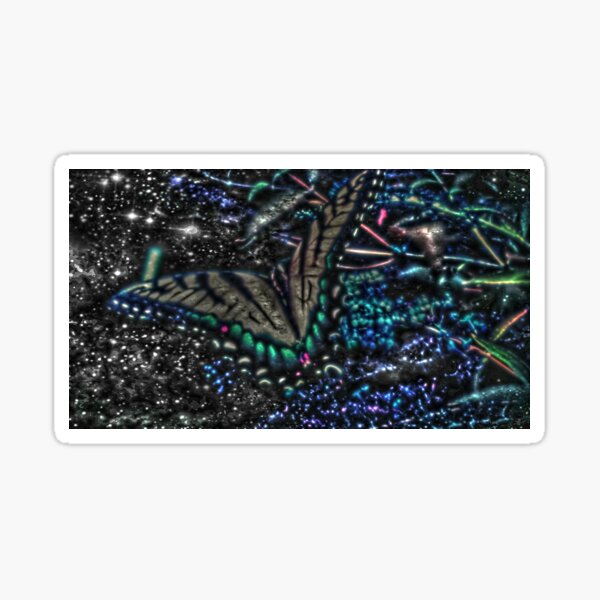 "Galactic Butterfly" Sticker by Wolf-and-Raven | Redbubble