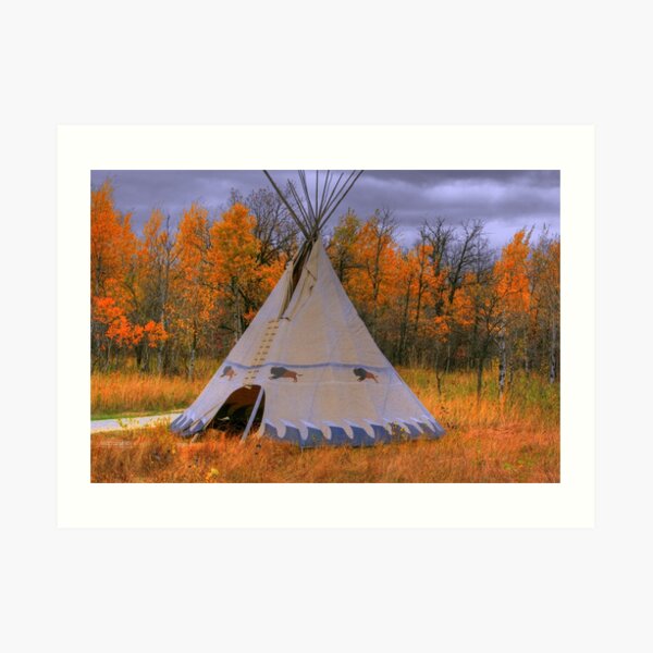 "Plains Cree Teepee" Art Print by umpa1 | Redbubble