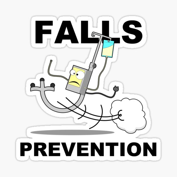 "Falls Prevention" Sticker for Sale by beerman70 | Redbubble