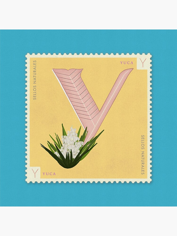 "Sellos Naturales. Letter Y. Flower: Yuca" Poster for Sale by Ibelina ...