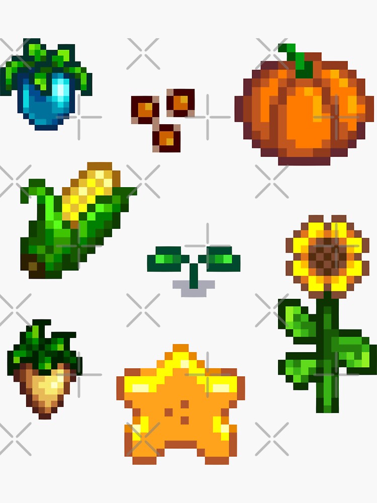 "Assorted Crops" Sticker for Sale by danamarie05 | Redbubble